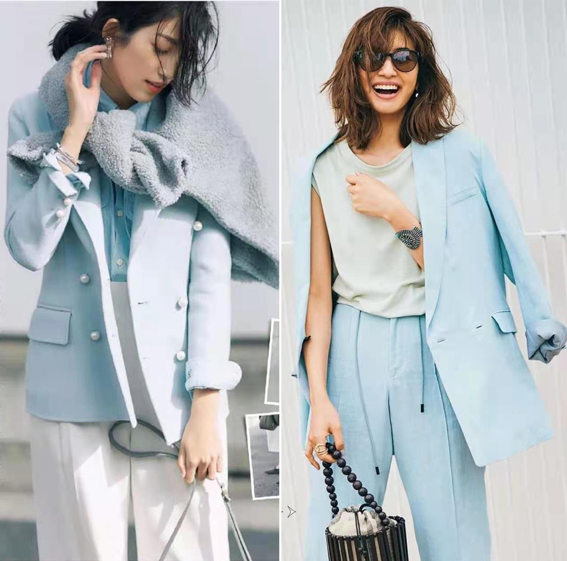 Why should you wear "blue" in autumn?Refer to these outfits and colors ...