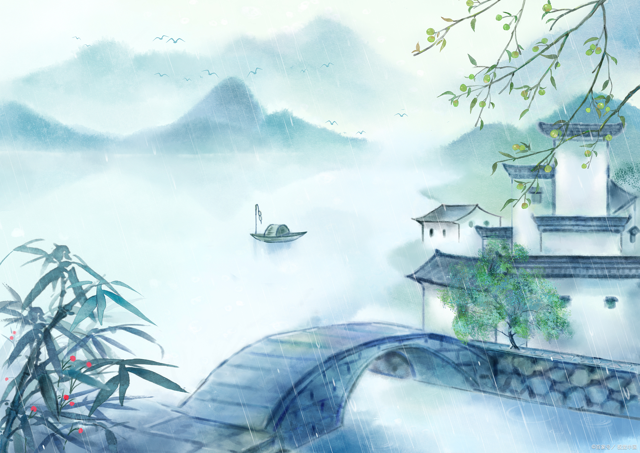 28 ancient poems describing scenery, every sentence is a classic, not ...