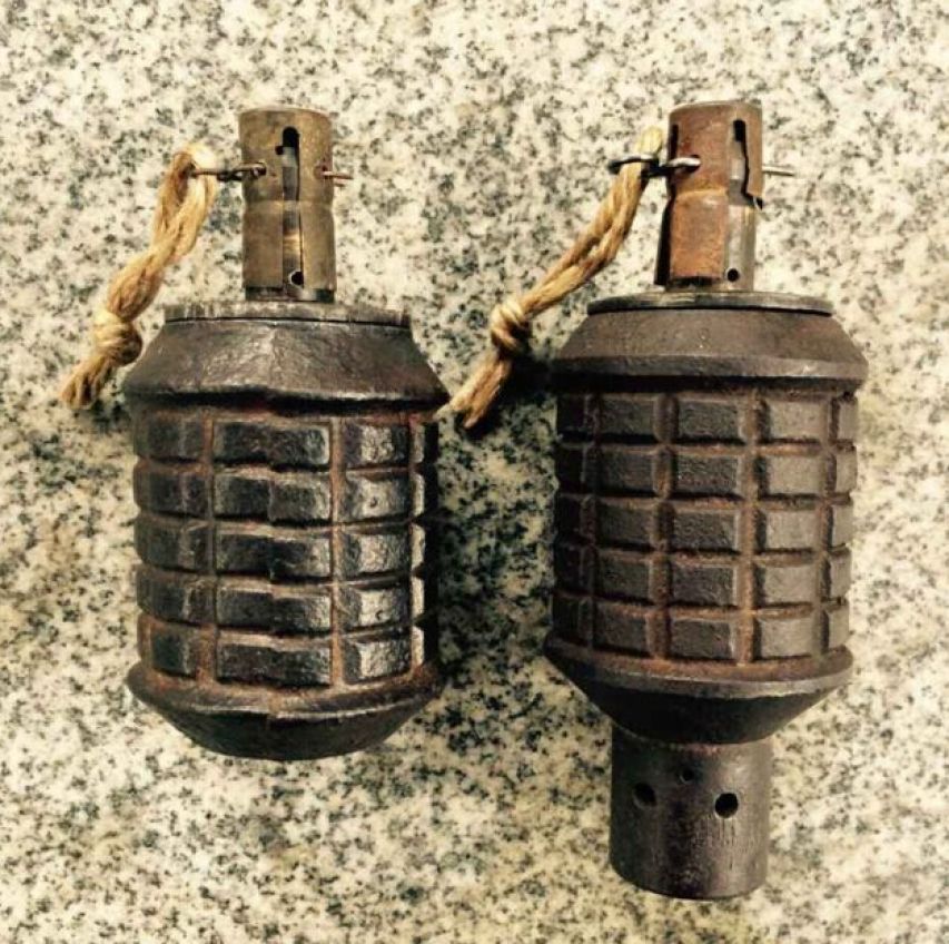Why did Japanese hand grenades during World War II have to be knocked on the helmet before being ...