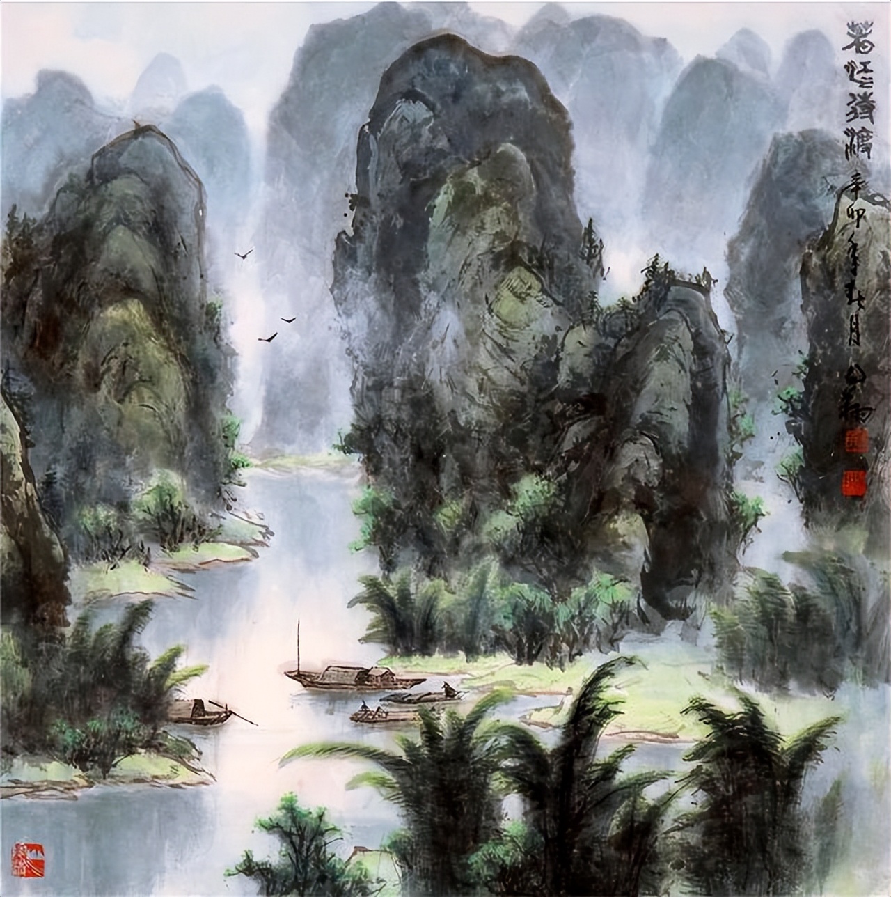Fine brushstrokes, ink, and poetic flavor——appreciation and analysis of painter Zhang Dexiang's ...