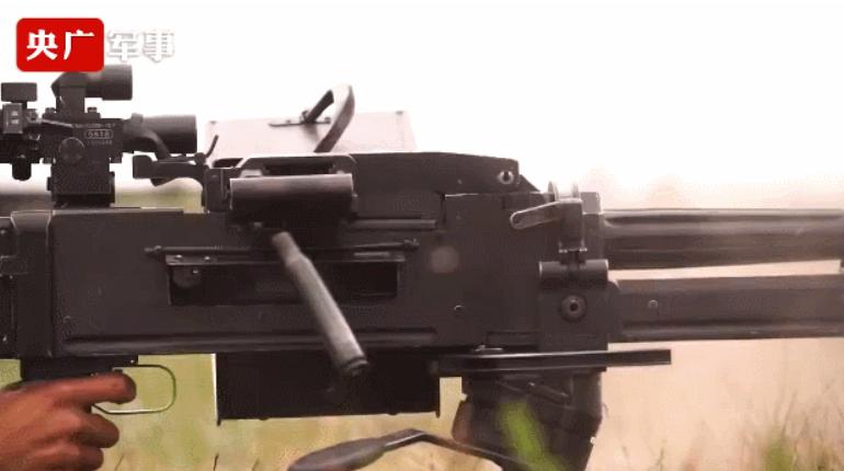 QJZ-171 type 12.7mm machine gun, the whole gun weighs only 18 kg ...