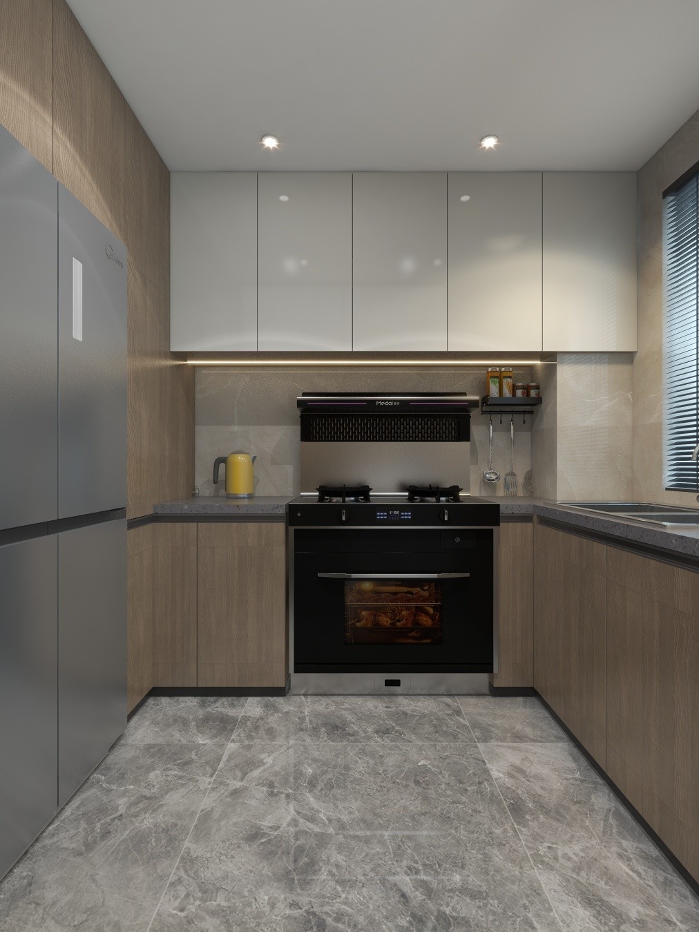 Sino-Singapore International City 105 square meters modern minimalist ...