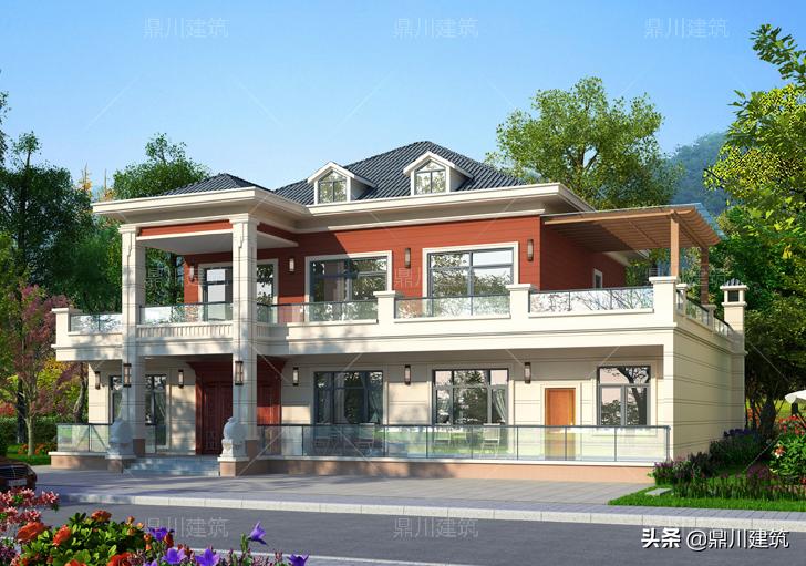 6 sets of small villas with full sense of design, decent style, home ...