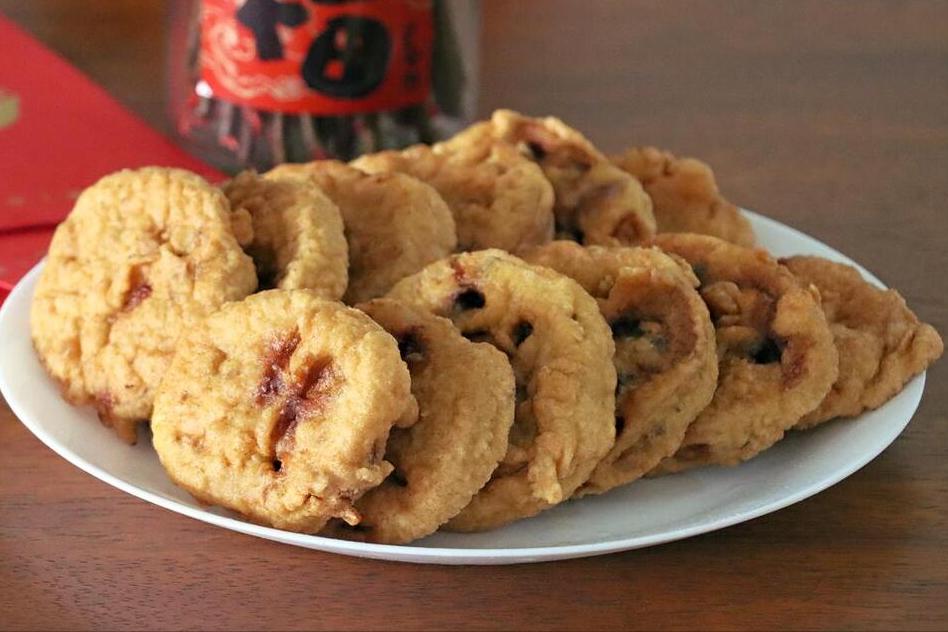 Deep-fried lotus root box, the batter is the key, no baking powder or ...