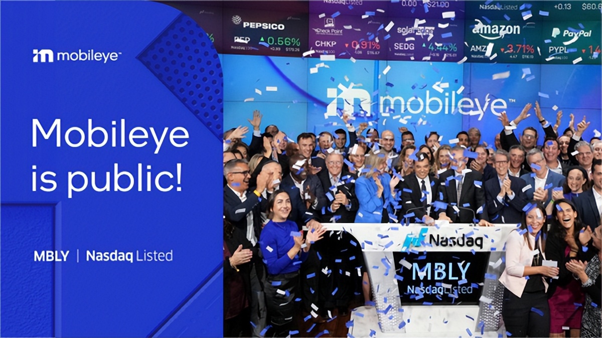 Mobileye goes public on Nasdaq, with a market value of over $23 billion ...