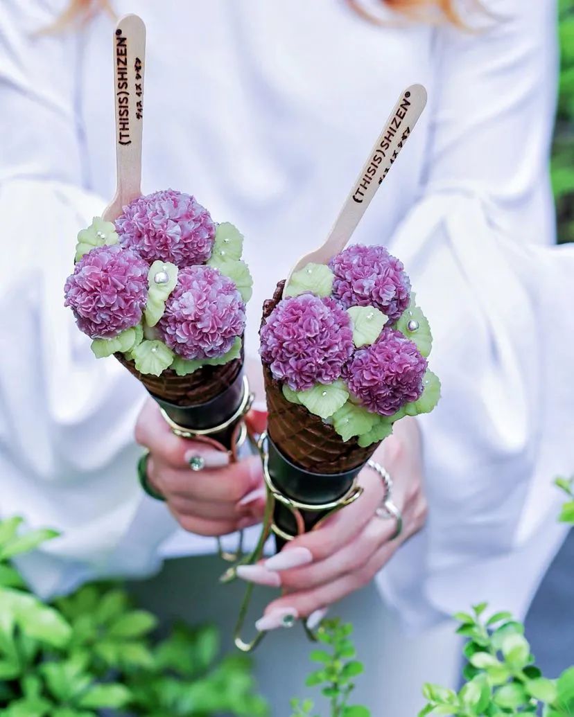 Kyoto Tea House launched a seasonally limited hydrangea ice cream ...