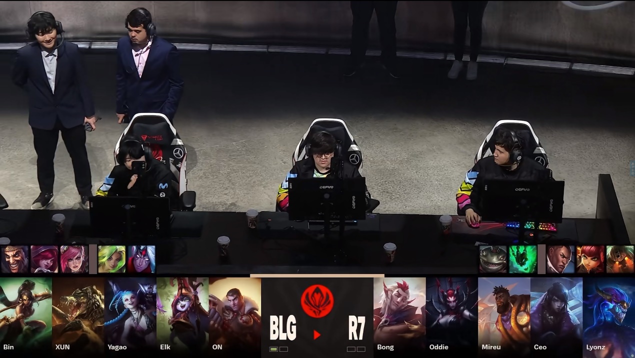 BLG got sick at the start, Bin Alligator started 0-4, Elk completed the dimensionality reduction ...