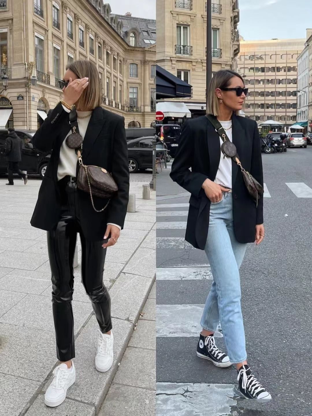 It is more elegant to wear pencil pants in autumn. In addition to ...