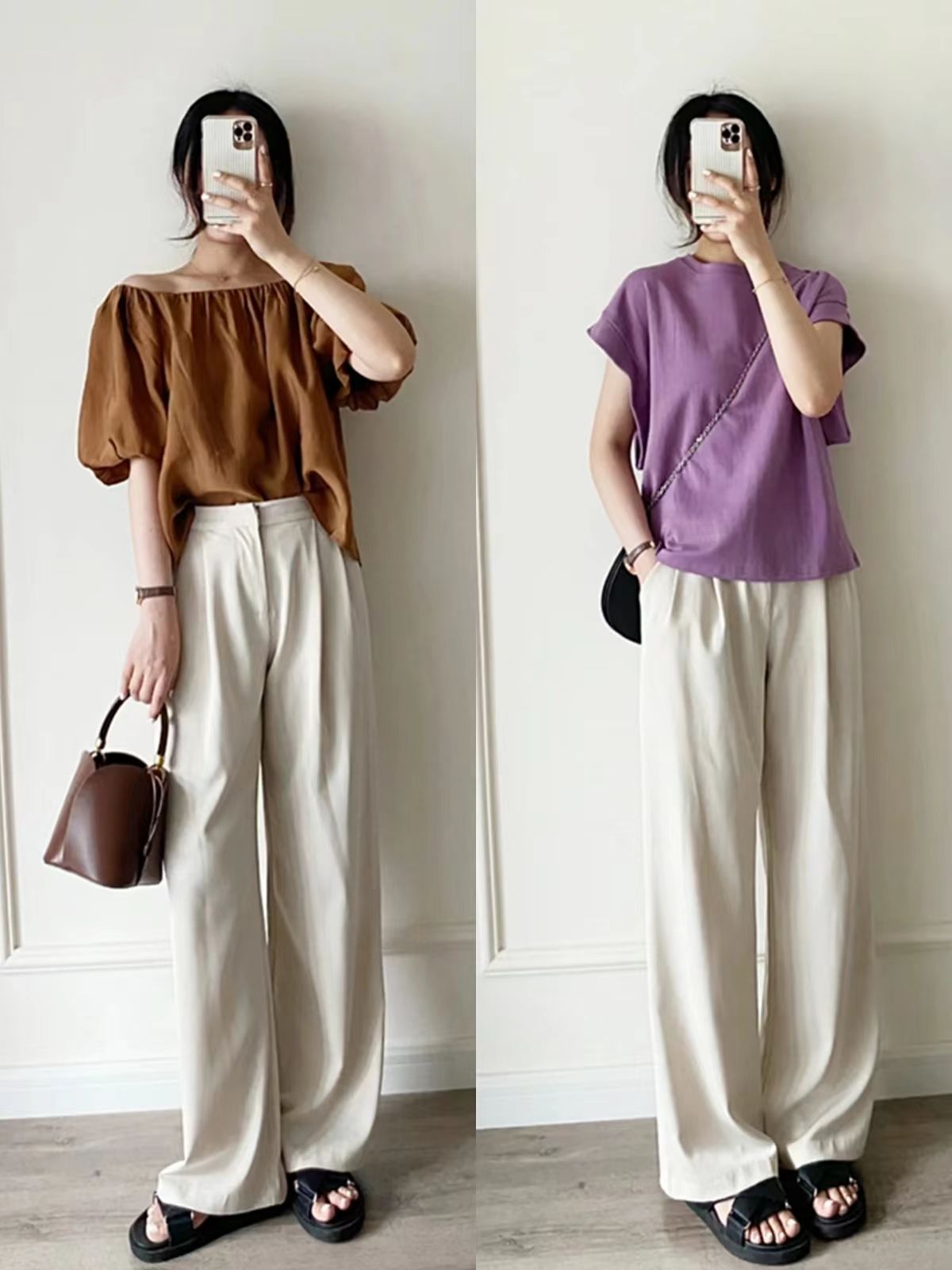 Simple and advanced "light color" wear, gentle, fashionable and white ...