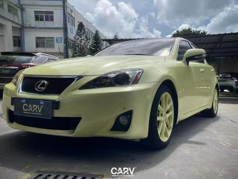 Lexus IS Cafu Color Change Film Platinum Chanel Yellow, Can Be Sweet ...
