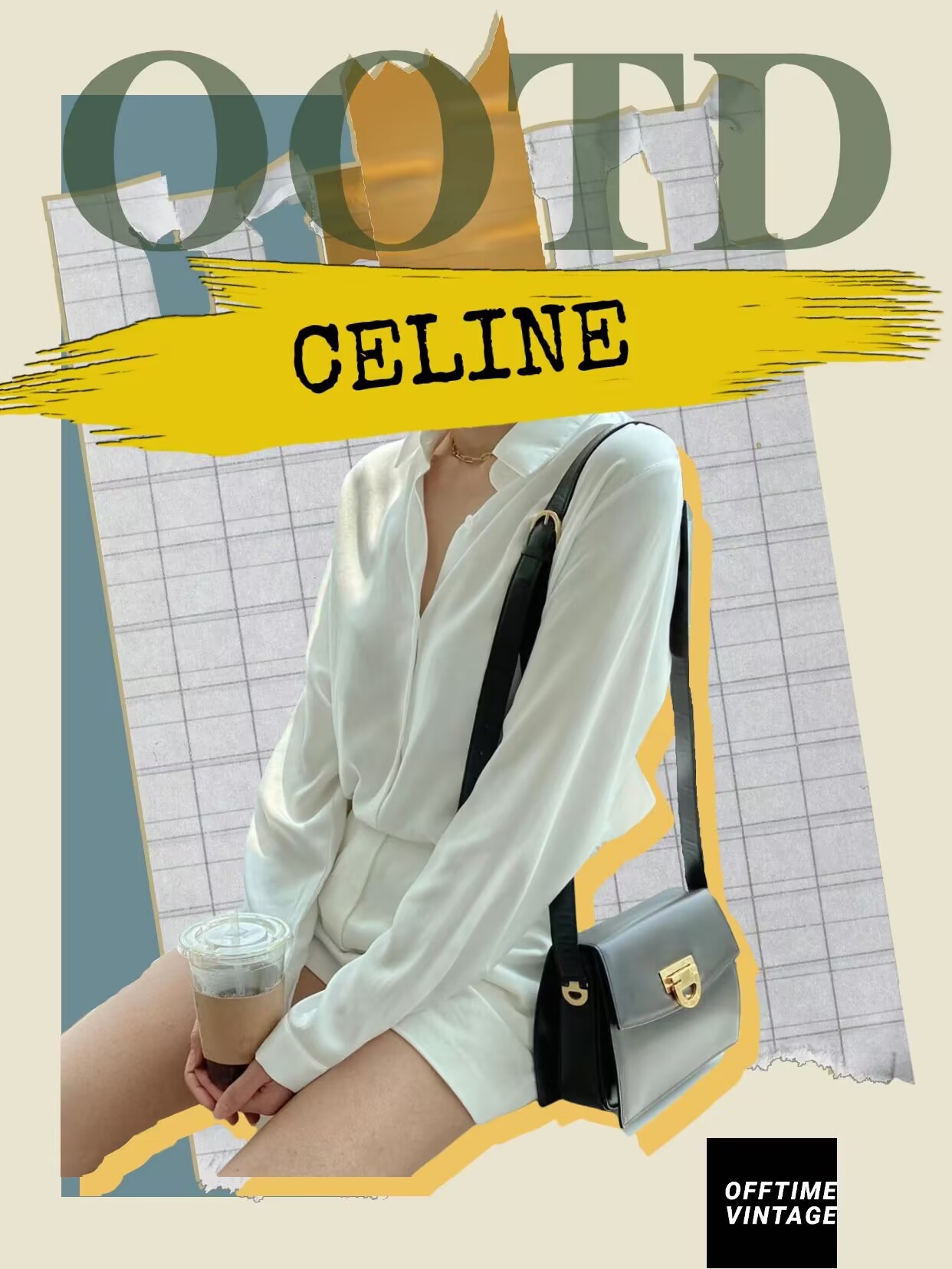 look here! Minimalist fashion retro CELINE! Both - iNEWS