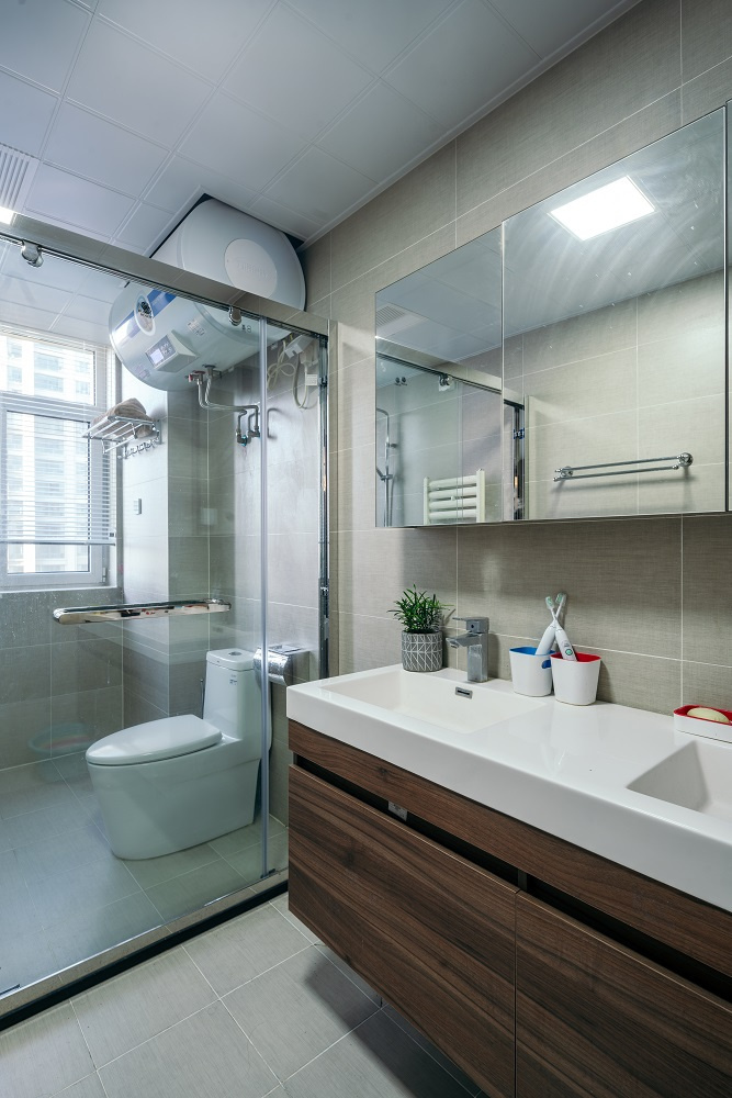 The 158-square-meter Nordic style four-bedroom is simple and neat, and ...