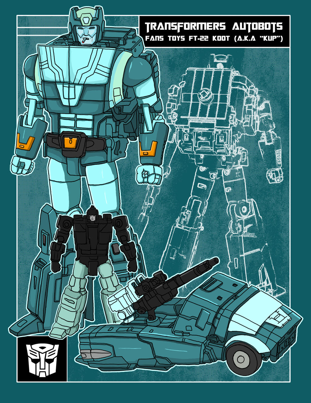 Transformers G1 animation character illustration, the line art part is ...