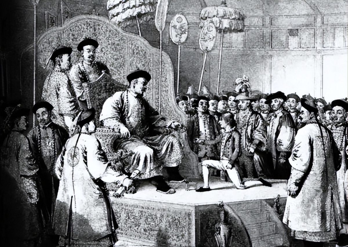 The letter written by Emperor Qianlong to the King of England, with 976 ...