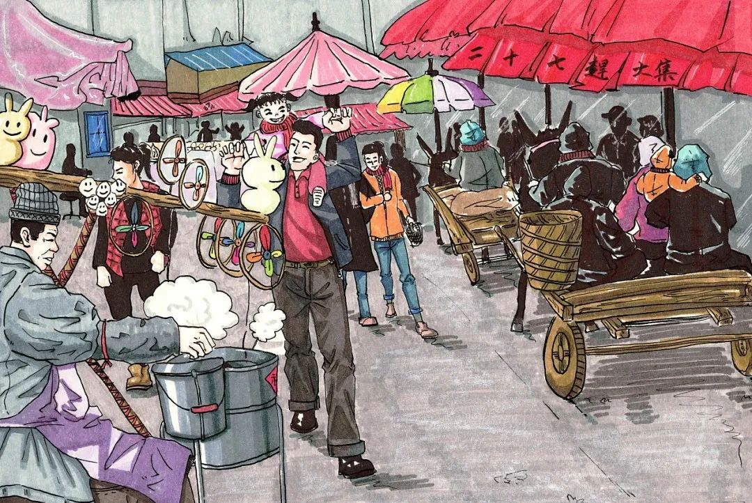 Every household has to arrange people to go to the town to go to the ...