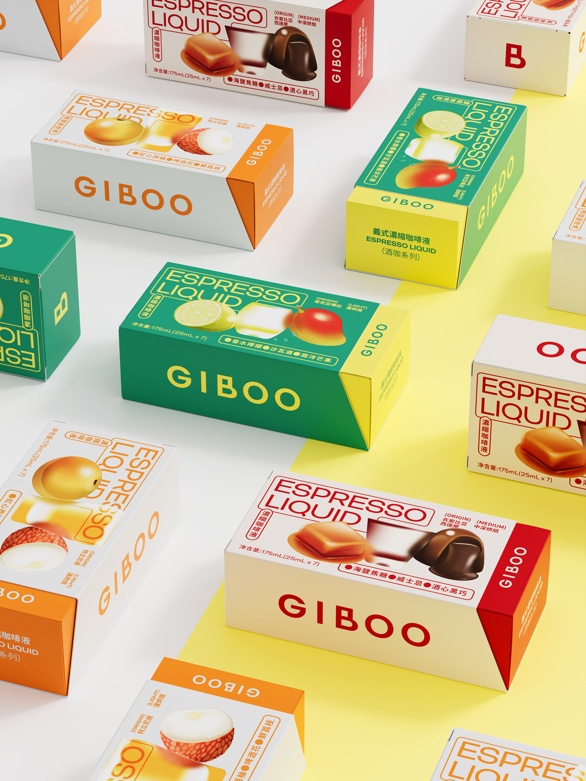 Brand packaging design: "Wine and Coffee Series" - GIBOO coffee liquid ...