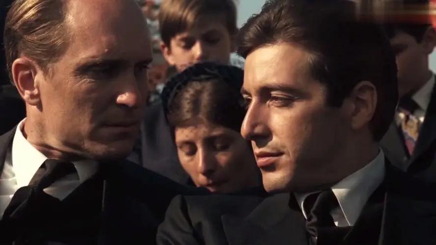 How does the dialogue in the movie "The Godfather" express the plot of ...