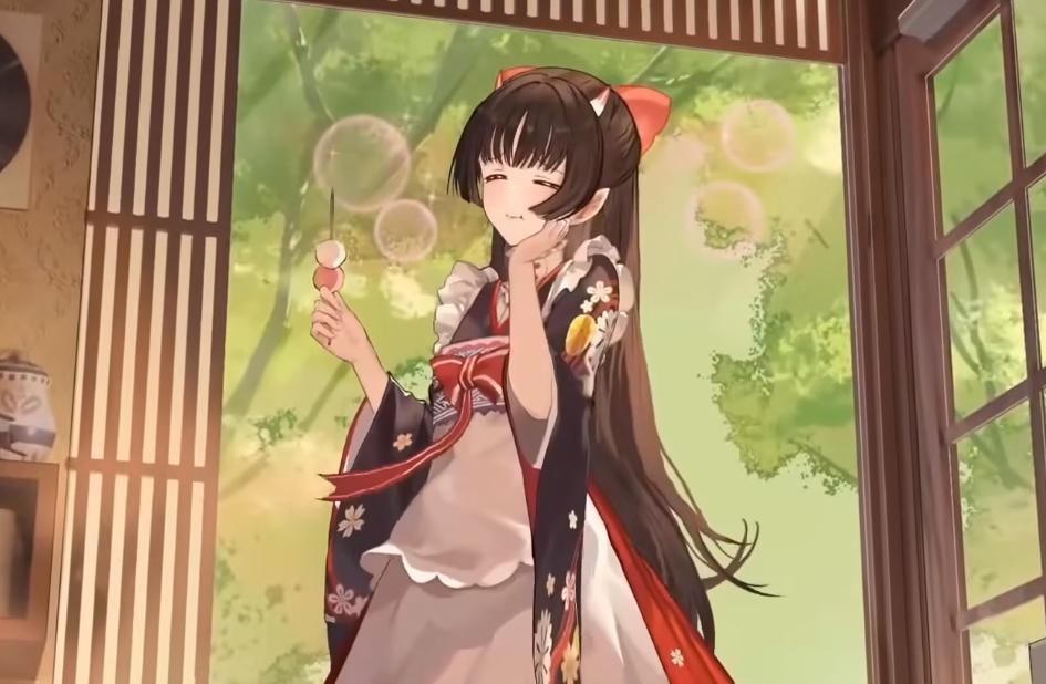 Azur Lane SSR Japanese maid l2d animation first broke the news that Noshiro's younger sister is ...