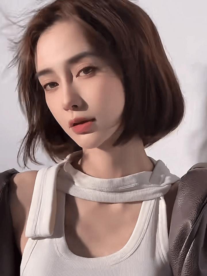 Angelababy's short hair style is too beautiful!Growth against age ...