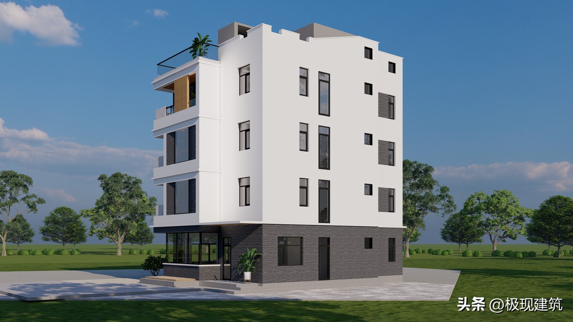 Five-story modern minimalist style homestay design - iNEWS