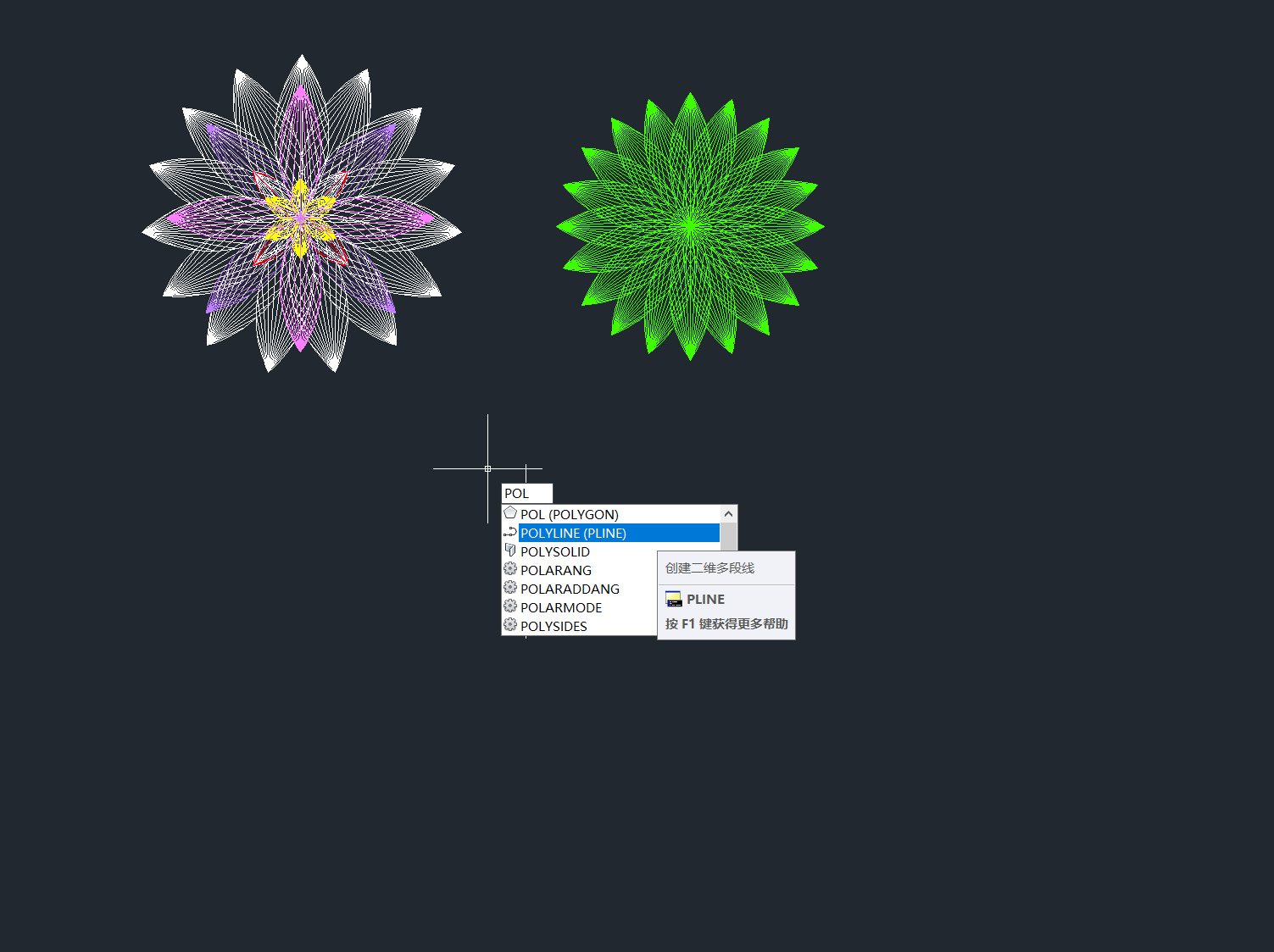 CAD practice drawing 12 flowers - iMedia