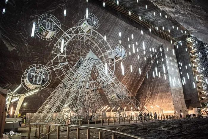 Romanian Salt Mine: 112 meters deep with 37 floors underground like a ...