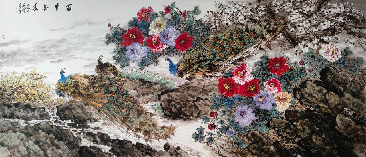 A vivid portrayal of Da Qi's nine virtues——The peacock in the works of ...