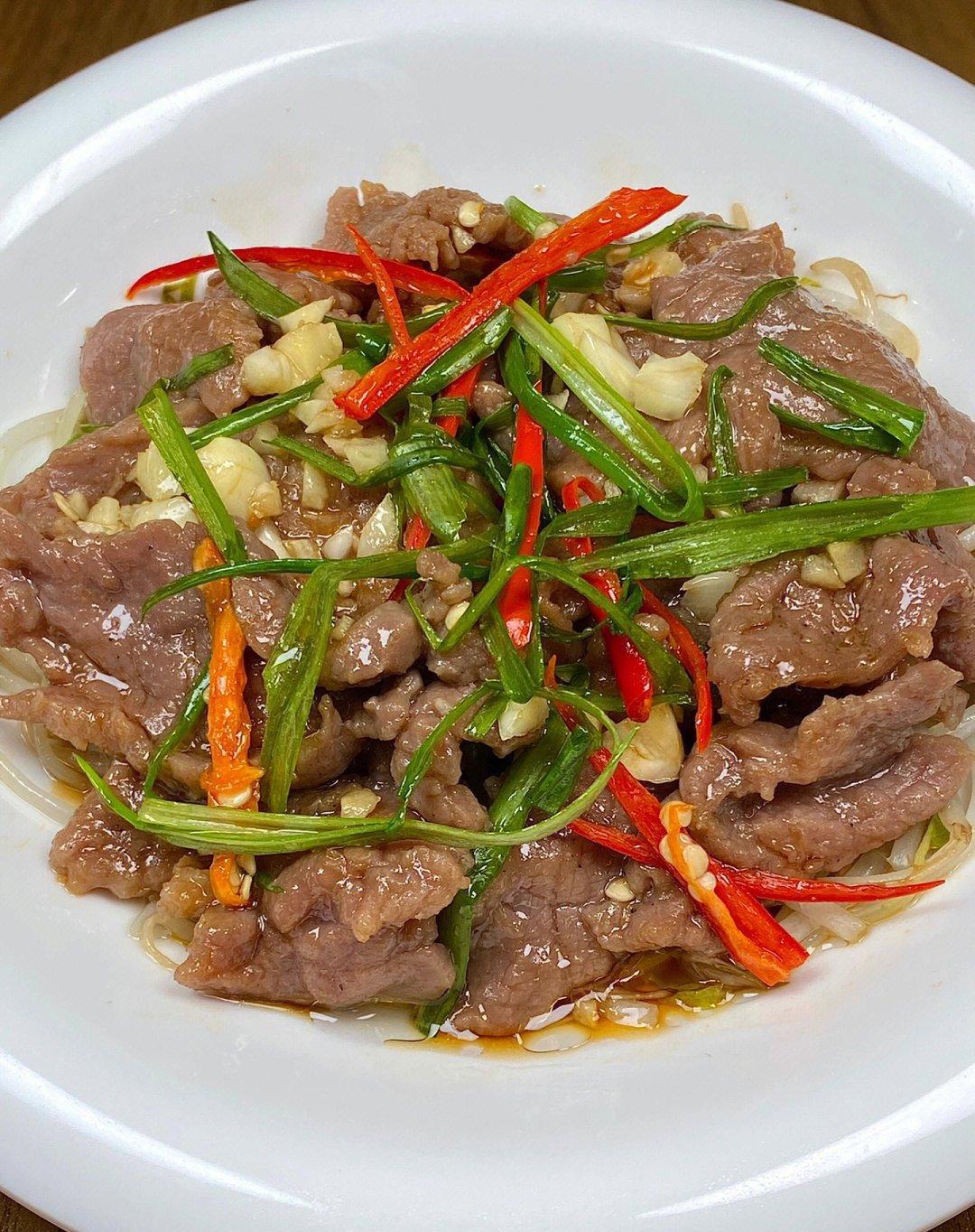 This scallion beef is so delicious! The quality of the meat is not bad ...