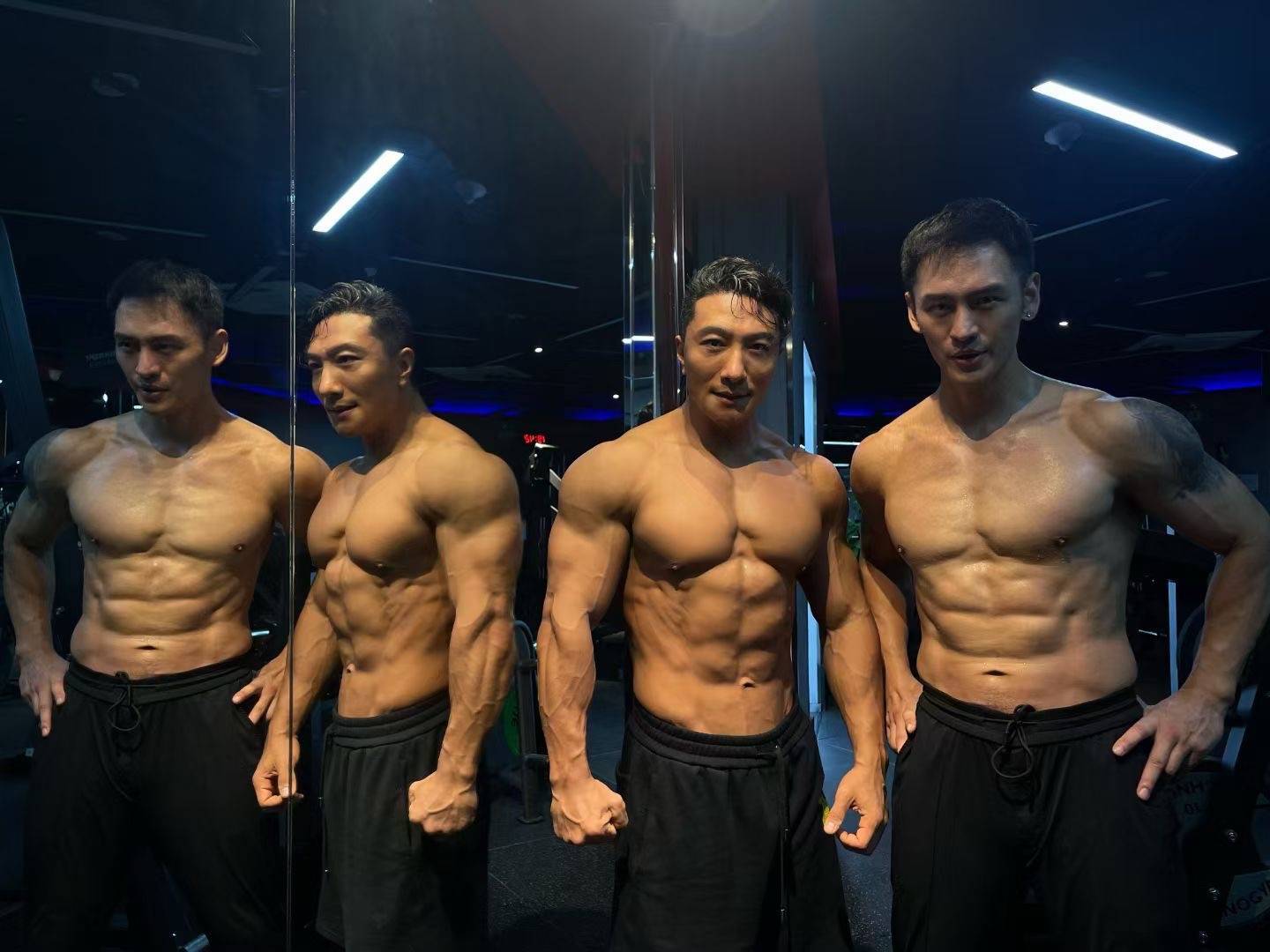 Have been "rolled" to!Gu Youming and Liu Genghong group fitness ...