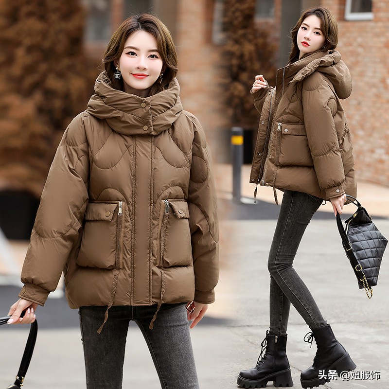 Down jacket wear: the second style, glossy wash-free white duck down ...