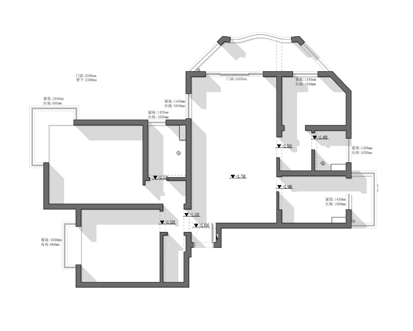 128 square meters of modern light retro, exaggerated high-grade green ...