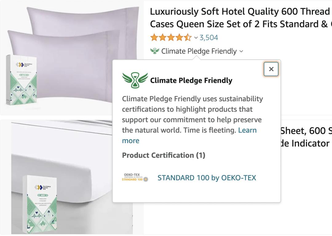 OEKO-TEX® STANDARD 100 is now an Amazon Climate Friendly Commitment ...