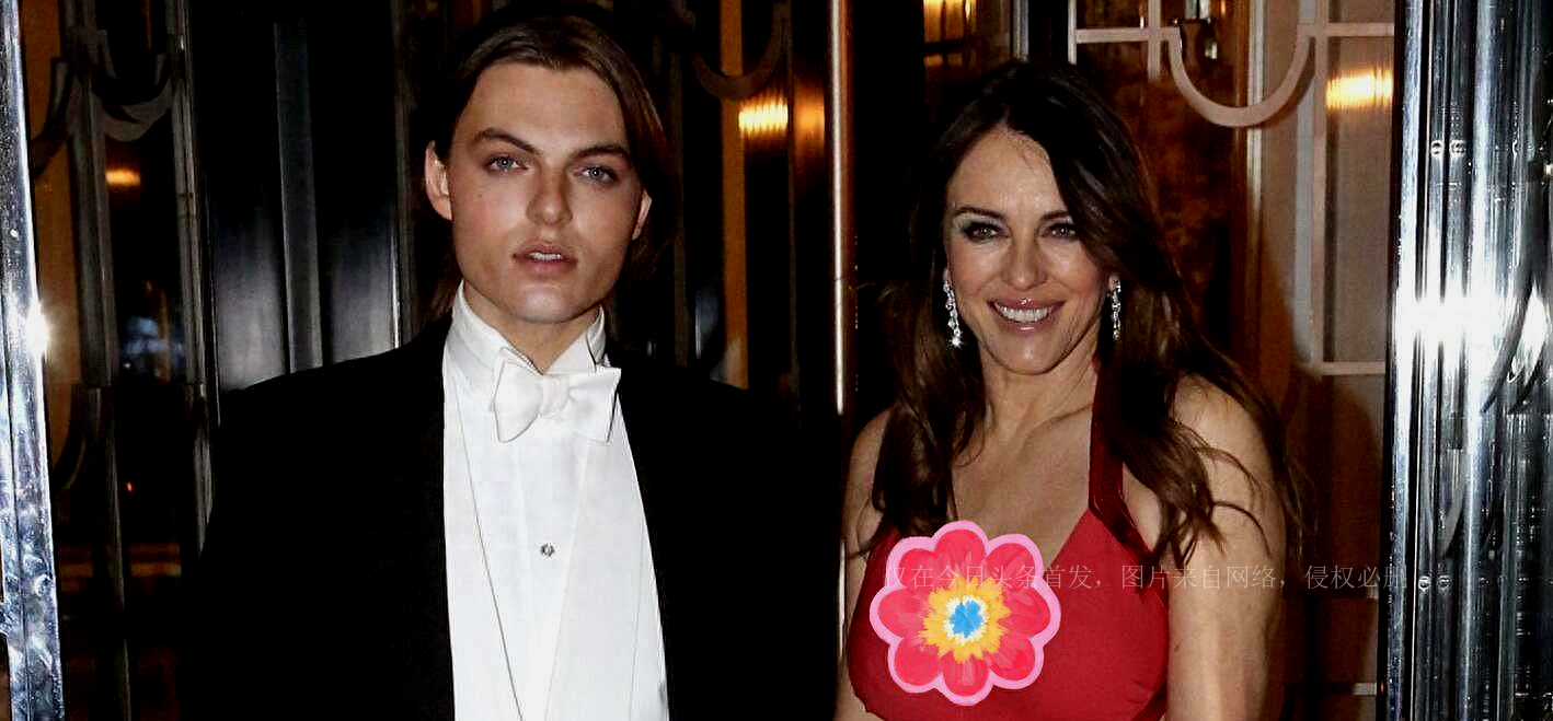 56-year-old supermodel Elizabeth Hurley brought her 19-year-old son to ...