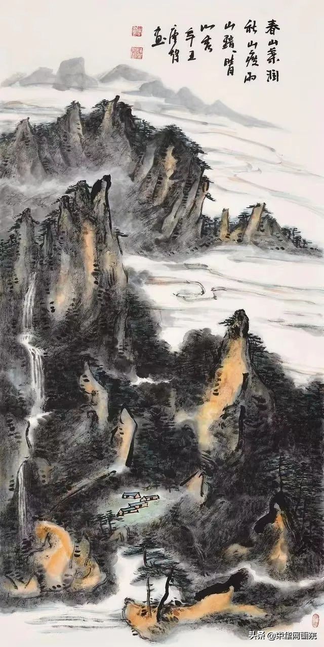 The famous painter Tang Hui paints the magnificent mountains and rivers ...