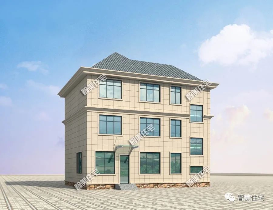 There is a viewing pavilion on the terrace, and the polygonal large ...