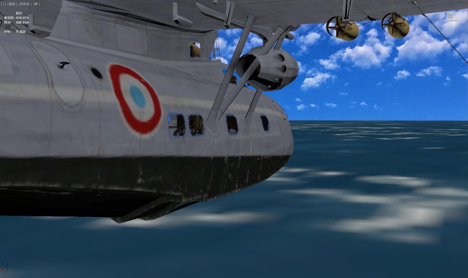 World War II French LeO H-470 four-engine water reconnaissance aircraft ...