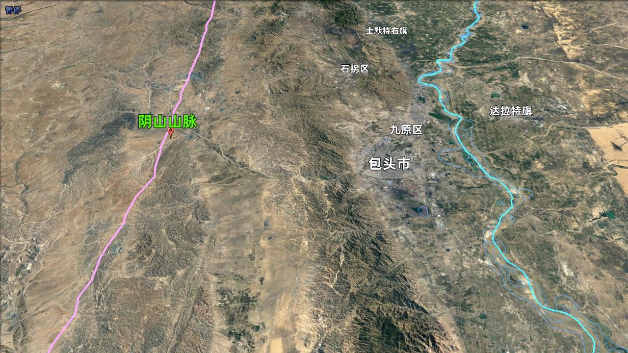 The Hetao Plain has 3 sets: the front set, the back set and the west ...