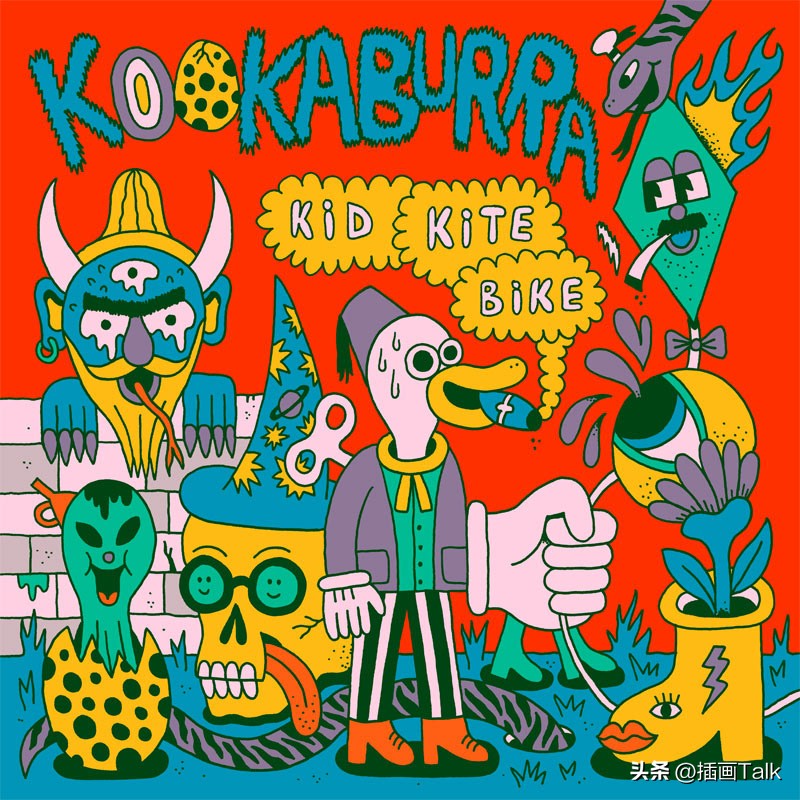 Belgian illustrator Jango Jim, happy and colorful psychedelic ...