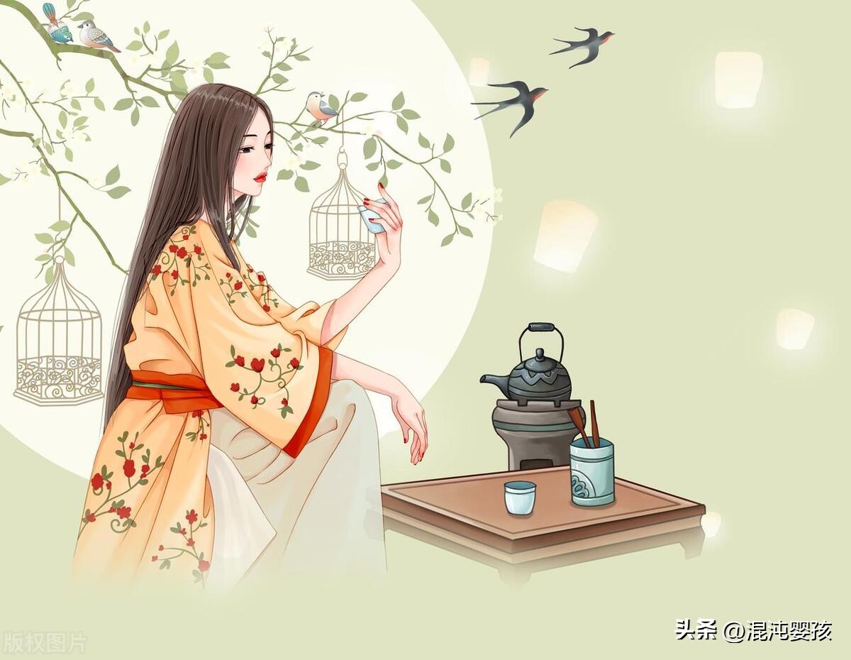 "Yao Hua Fu Gui Jiang Mei Miao" Zhu Yi's four poems have a clear and ...