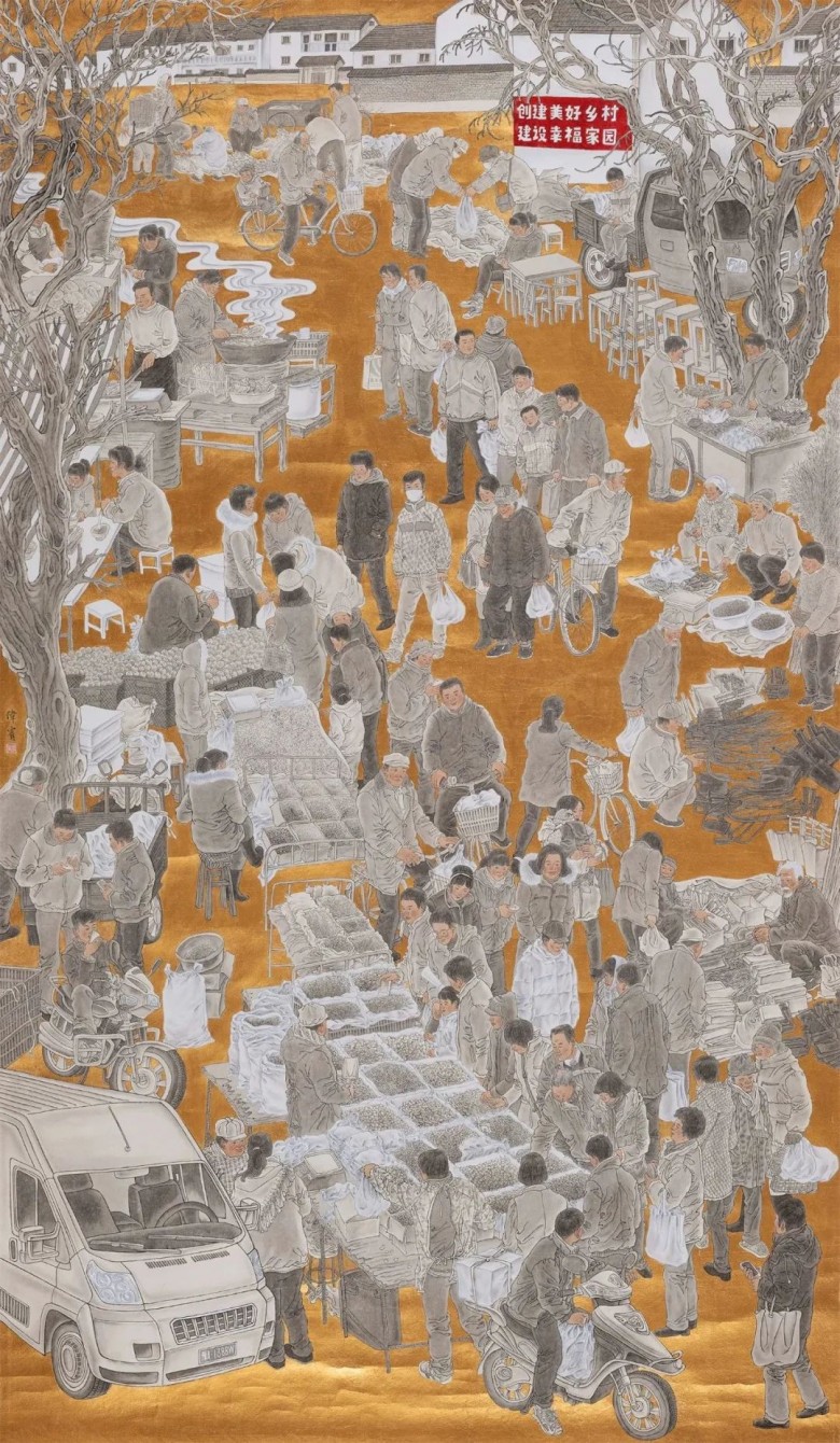 Wang Weibin: Simple and delicate pen and ink to describe the picture ...