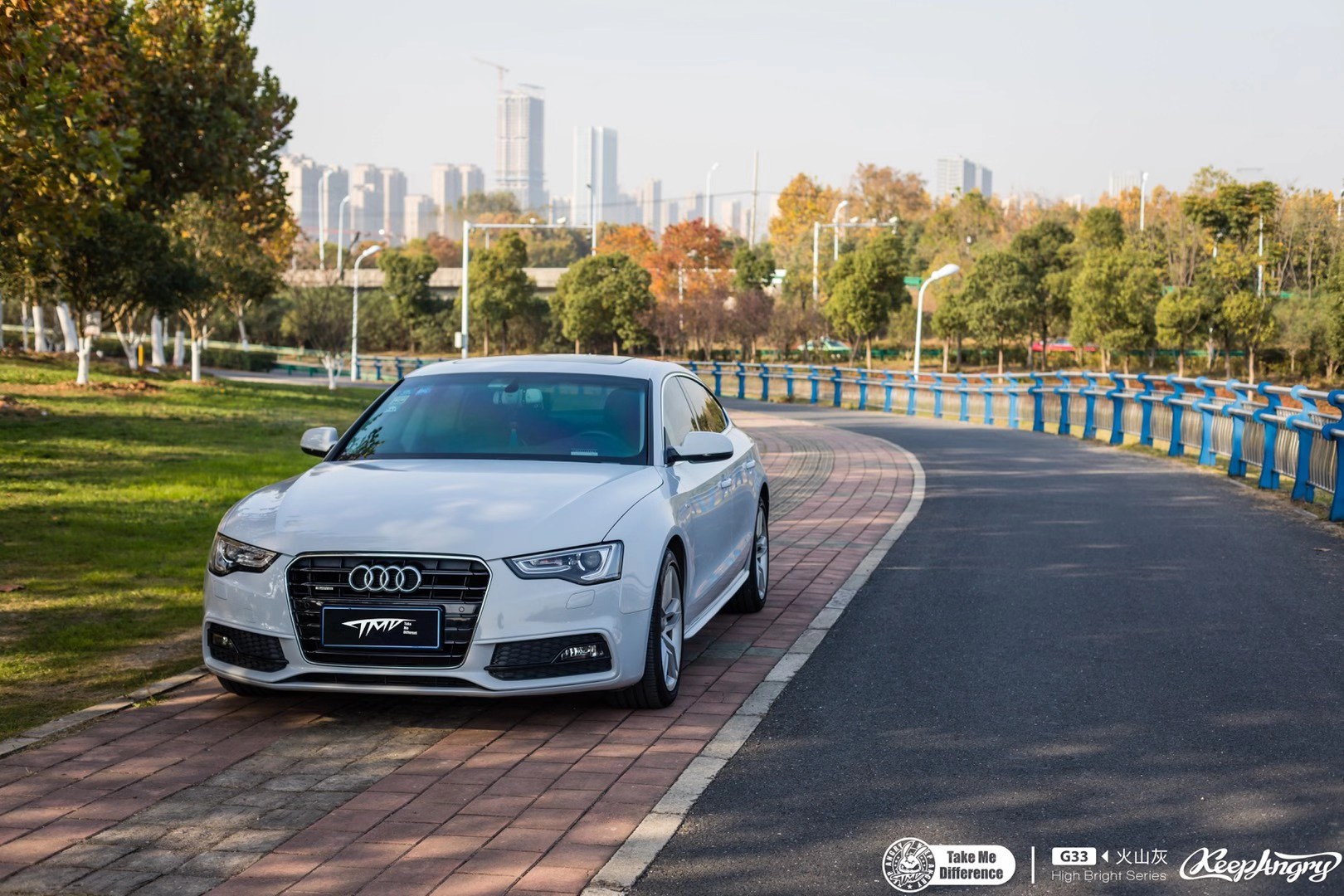 Audi A5 -TMD tide brand color change film volcanic ash - iNEWS