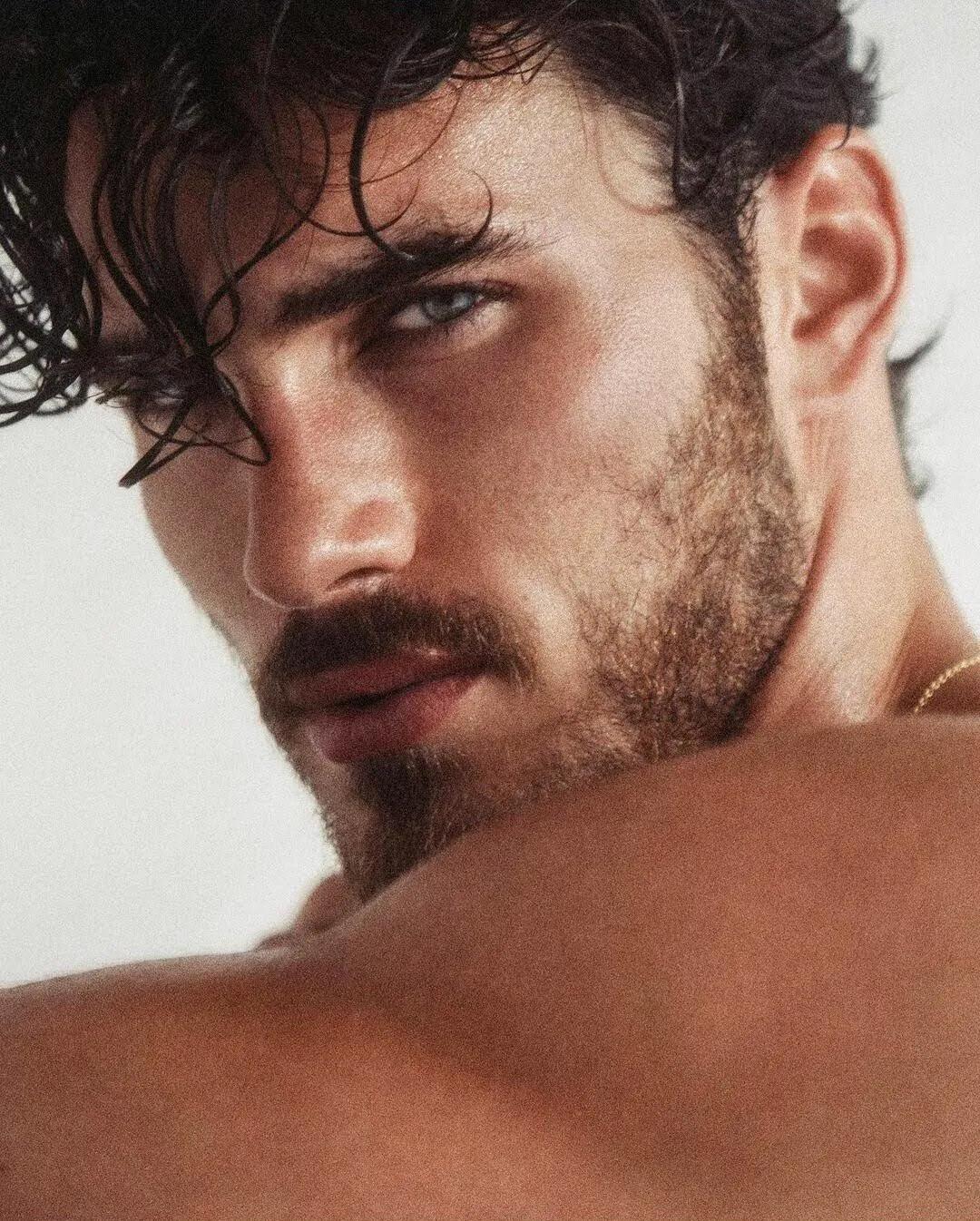 Survivor male supermodel of European and American handsome Michael ...