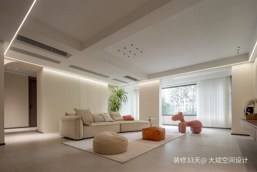 300-square-meter cream tone mix-and-match high-rise mansion - iMedia