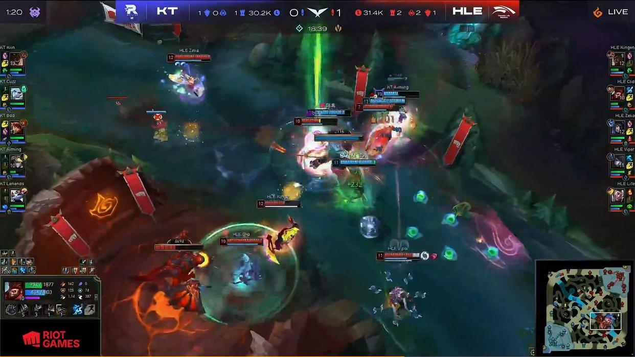 LCK Summer Split: Kiin's single-angel failure in scientific research does not hinder KT2 to 1 ...