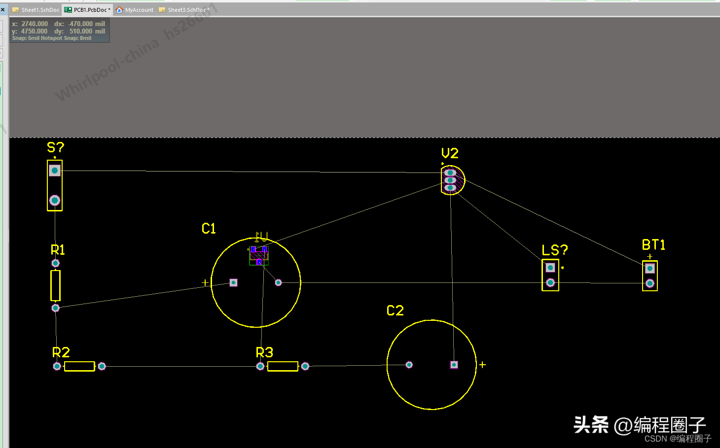 AD Introduction 2 Step by step to learn PCB drawing board - iMedia