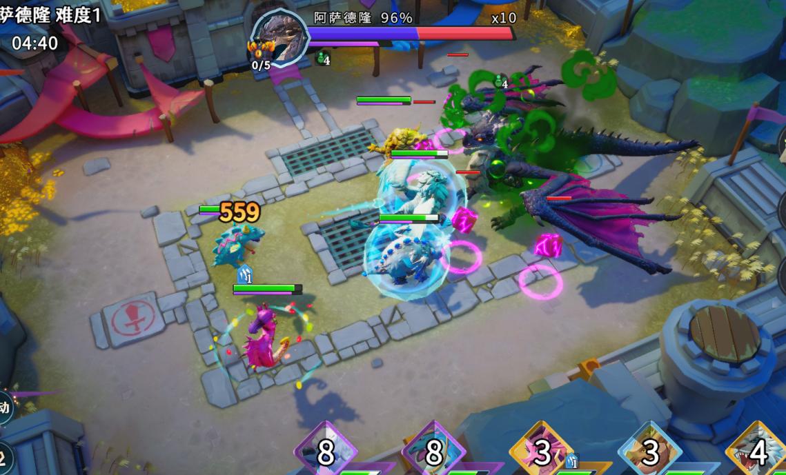 Introduction to the features of the mobile game "Dragon Attack", a ...