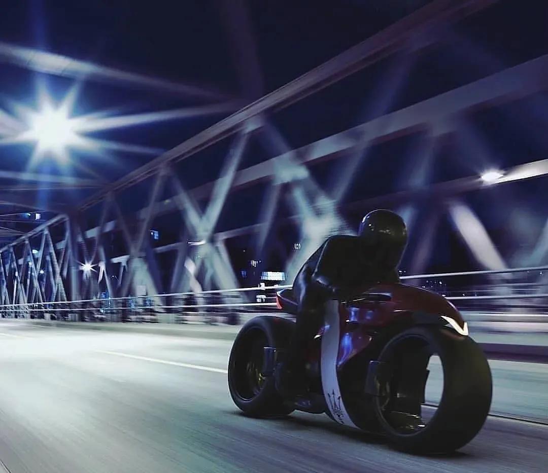 Maserati's concept motorcycle, the alien is the sense of sight, what ...