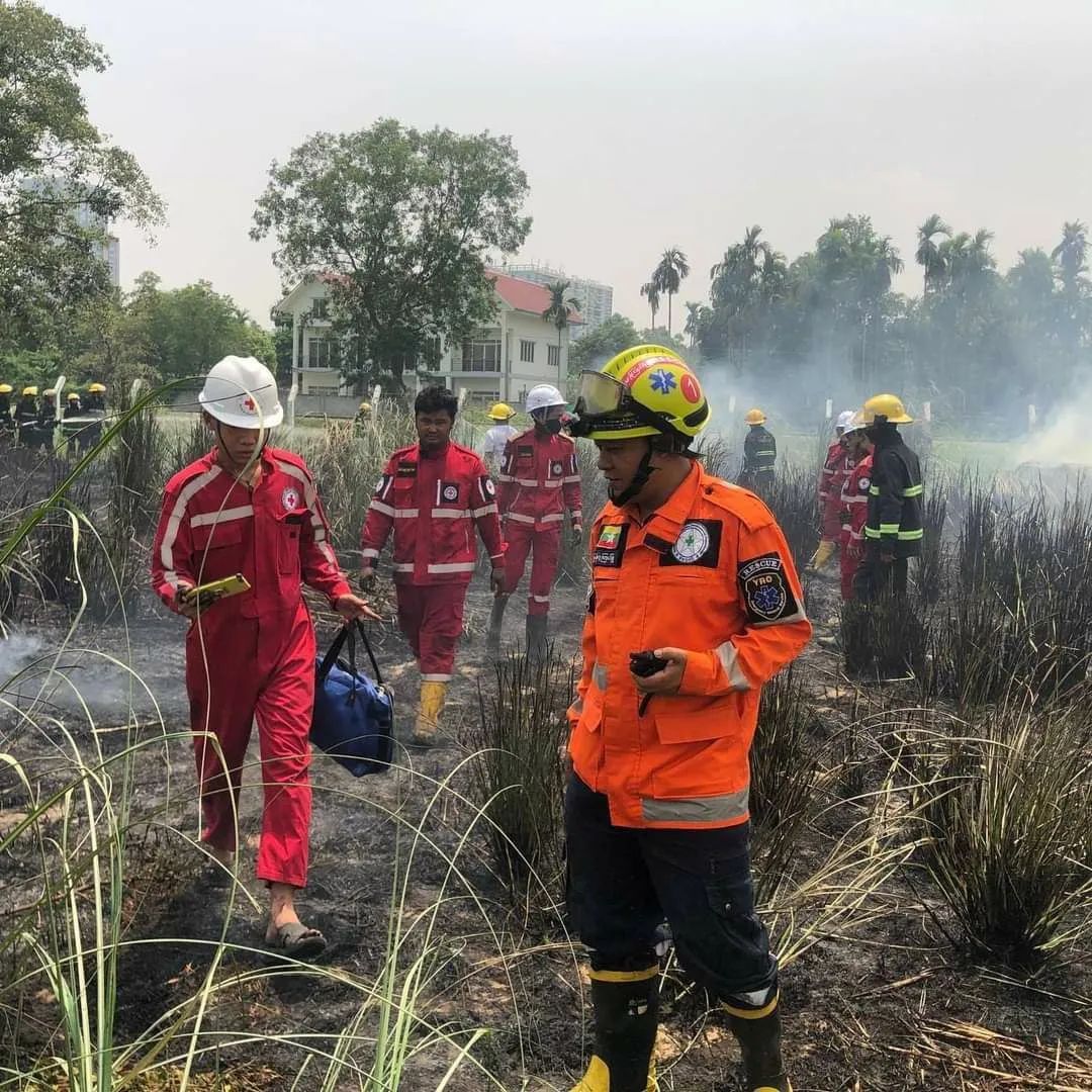 Fire accidents occurred in multiple townships in Yangon, Myanmar on the ...