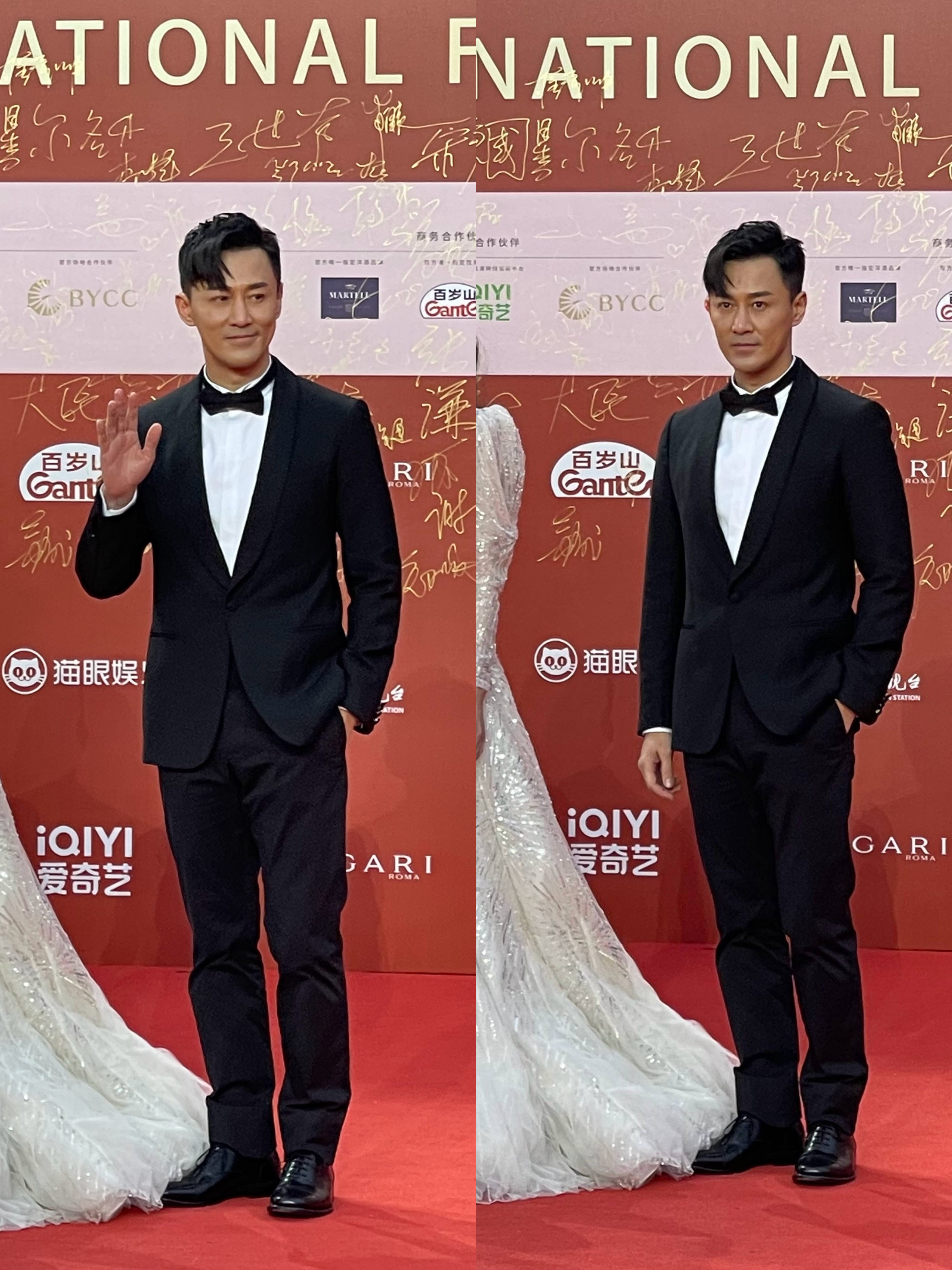 Red carpet show, Lin Feng and Wu Qianyu were on the same stage in ...