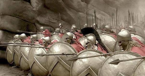 The brave and invincible Spartan phalanx, the invincible weapon of the ...
